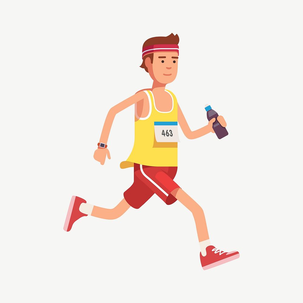 Runner clipart illustration psd | Free PSD - rawpixel
