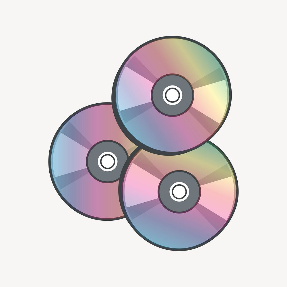 CDs clipart vector | Free Vector - rawpixel