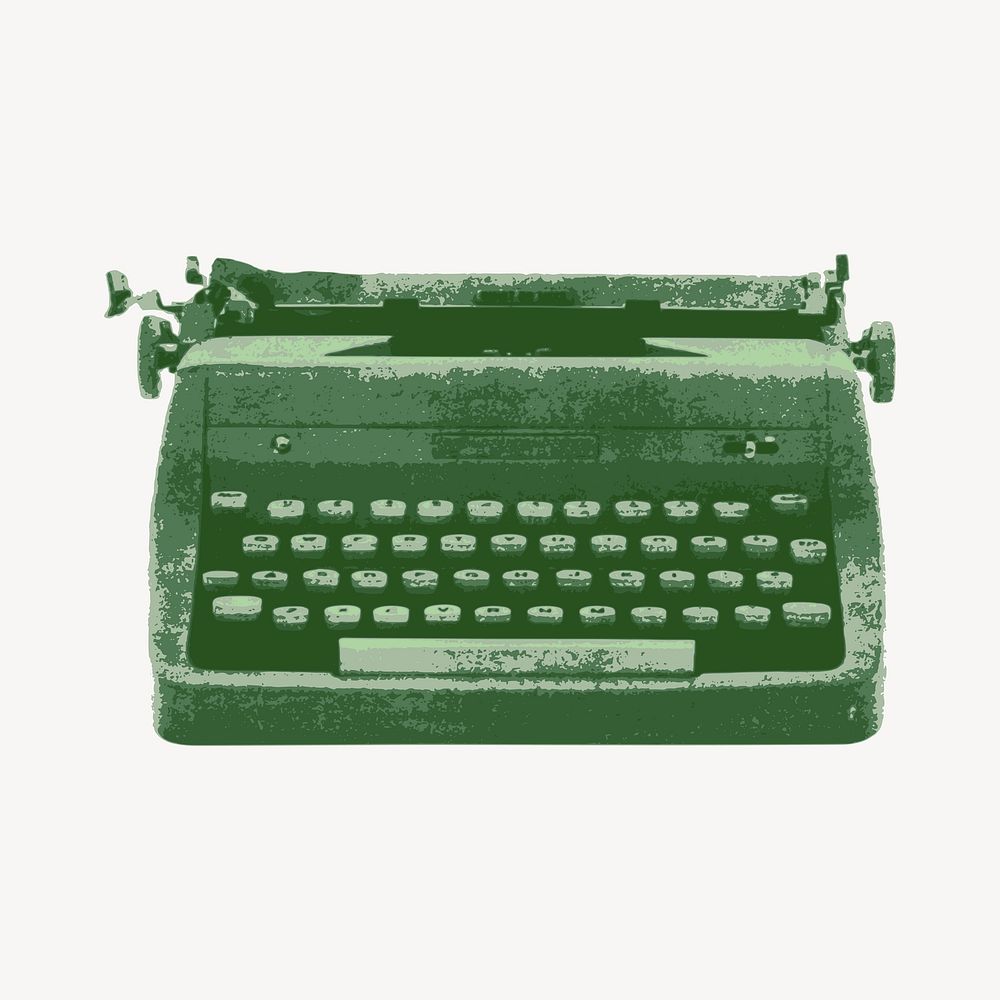 Typewriter collage element vector | Free Vector - rawpixel