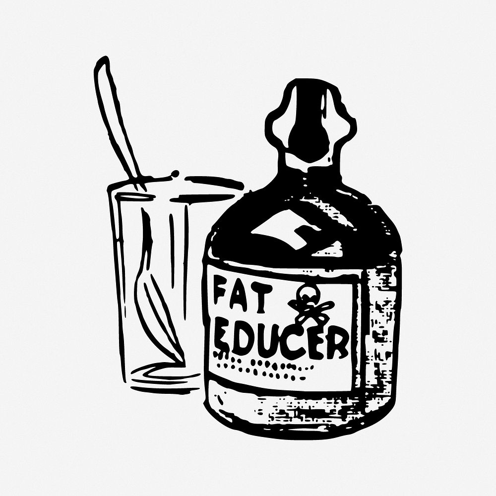 Fat reducer illustration. | Free Photo Illustration - rawpixel