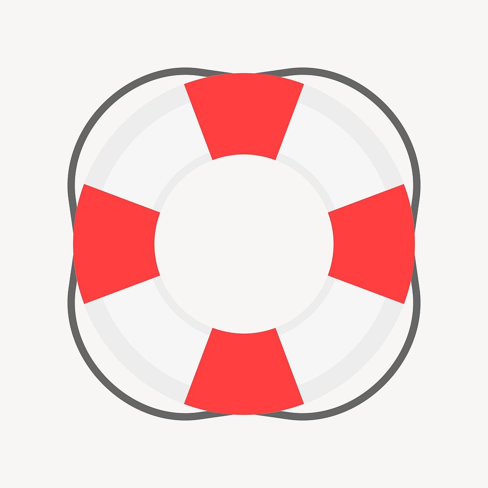 Lifebuoy safety ring illustration, clip | Free Photo - rawpixel