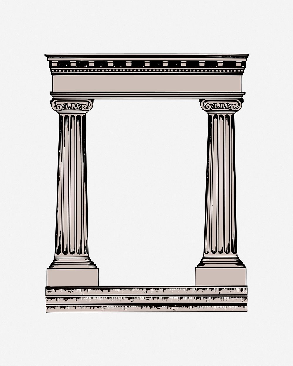 Roman column illustration, clip art | Free Photo Illustration - rawpixel