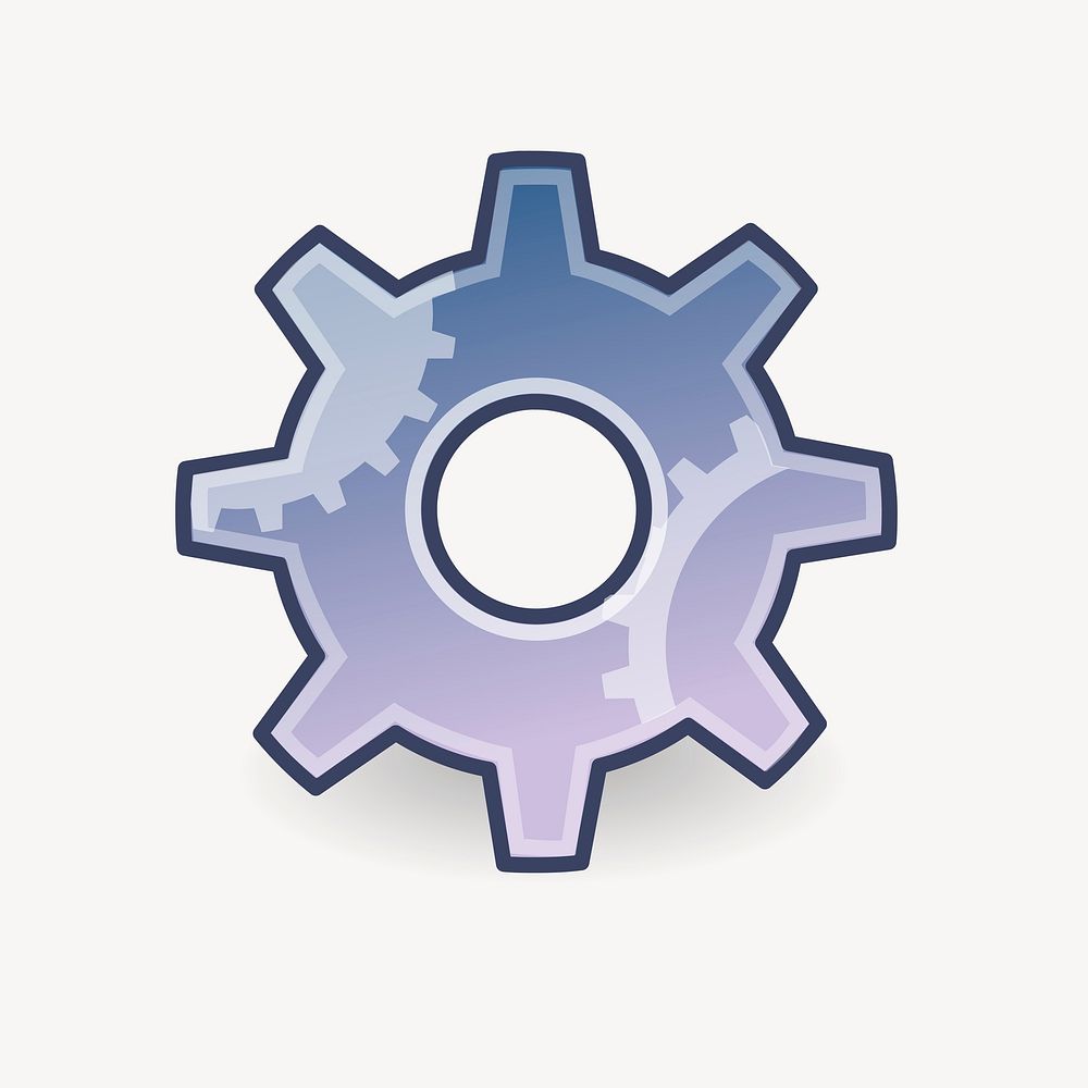 Cog gear illustration, clip art. | Free Photo - rawpixel
