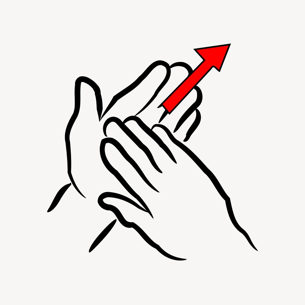 Hand gesture clipart, sign language | Free PSD - rawpixel