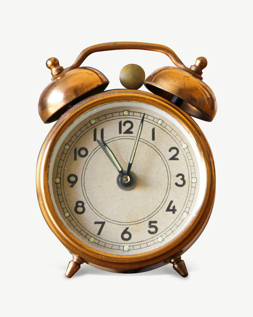 Antique alarm clock isolated object | Premium PSD - rawpixel