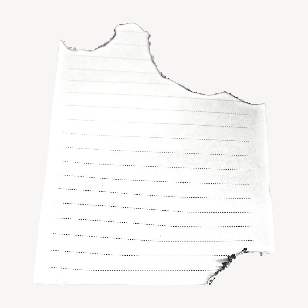 Ripped burnt paper image white | Premium Photo - rawpixel