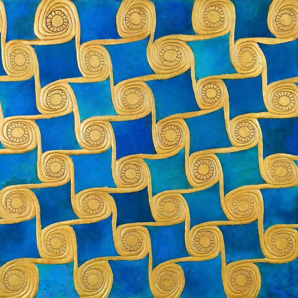 Egyptian's gold & blue pattern | Free Photo Illustration - rawpixel