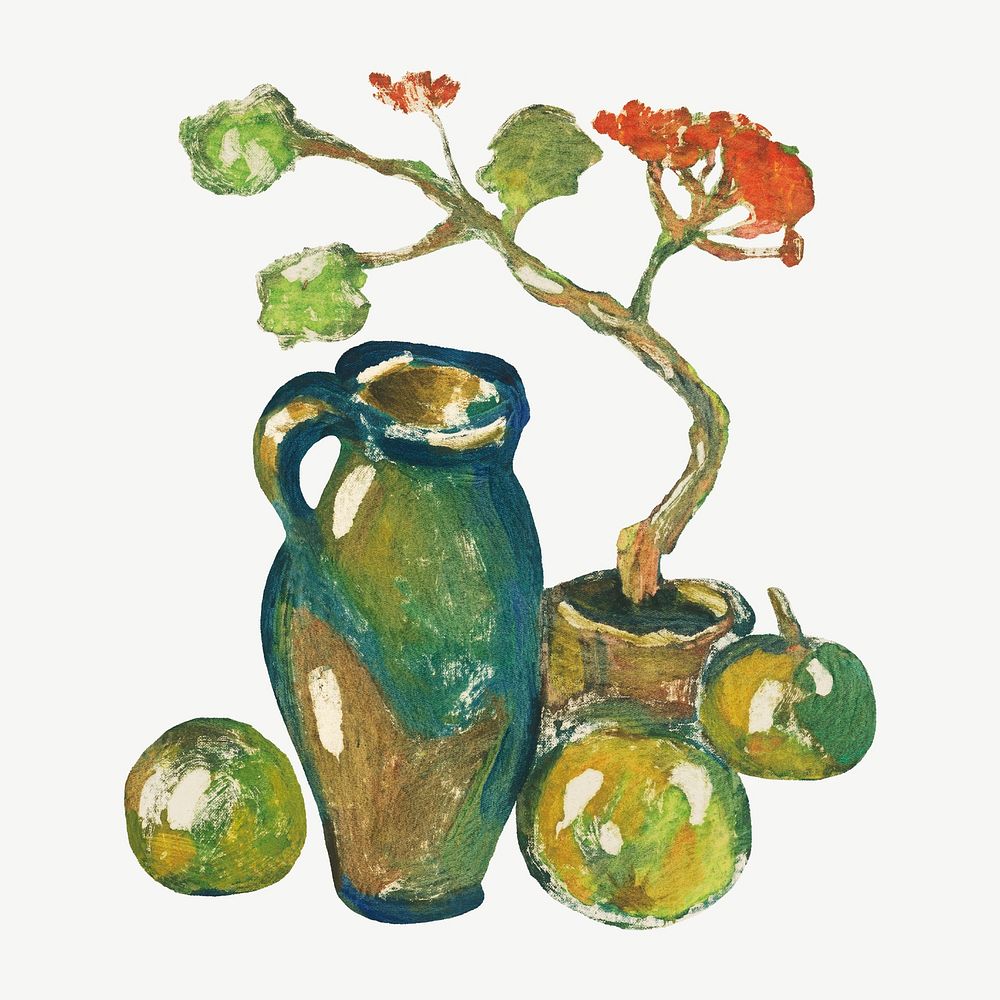 Vase still life collage element | Premium PSD - rawpixel