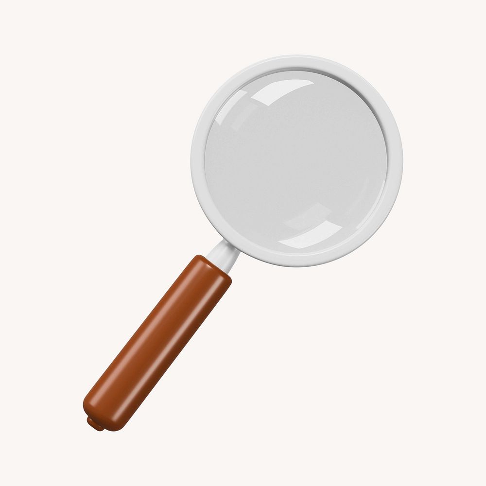 Magnifying glass, 3D rendering illustration | Free Photo - rawpixel