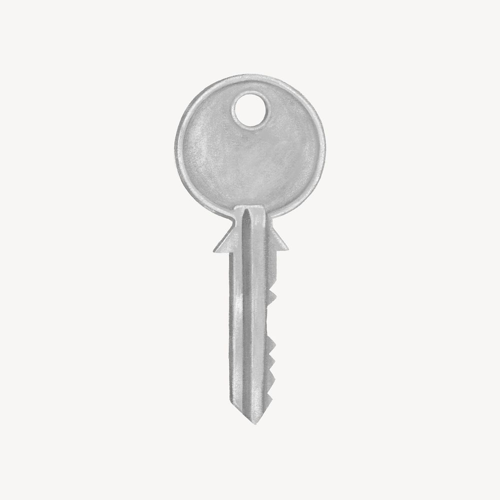 Silver house key illustration | Free Photo - rawpixel