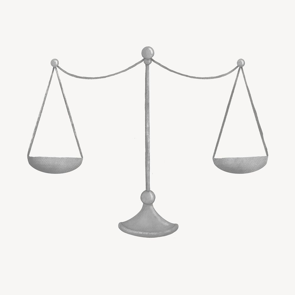 Silver justice scales illustration | Premium Photo - rawpixel
