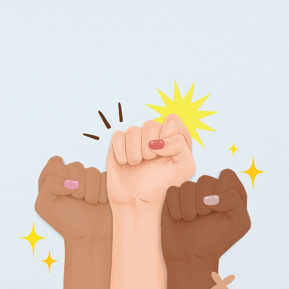 Raised fists, symbolic hand gesture | Premium Photo - rawpixel