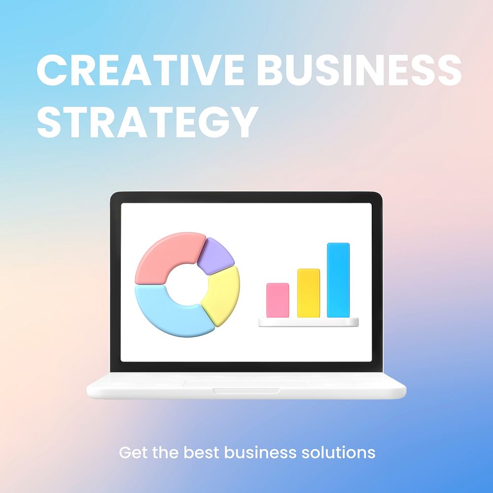 3D business Facebook ad template, | Premium Vector Template - rawpixel