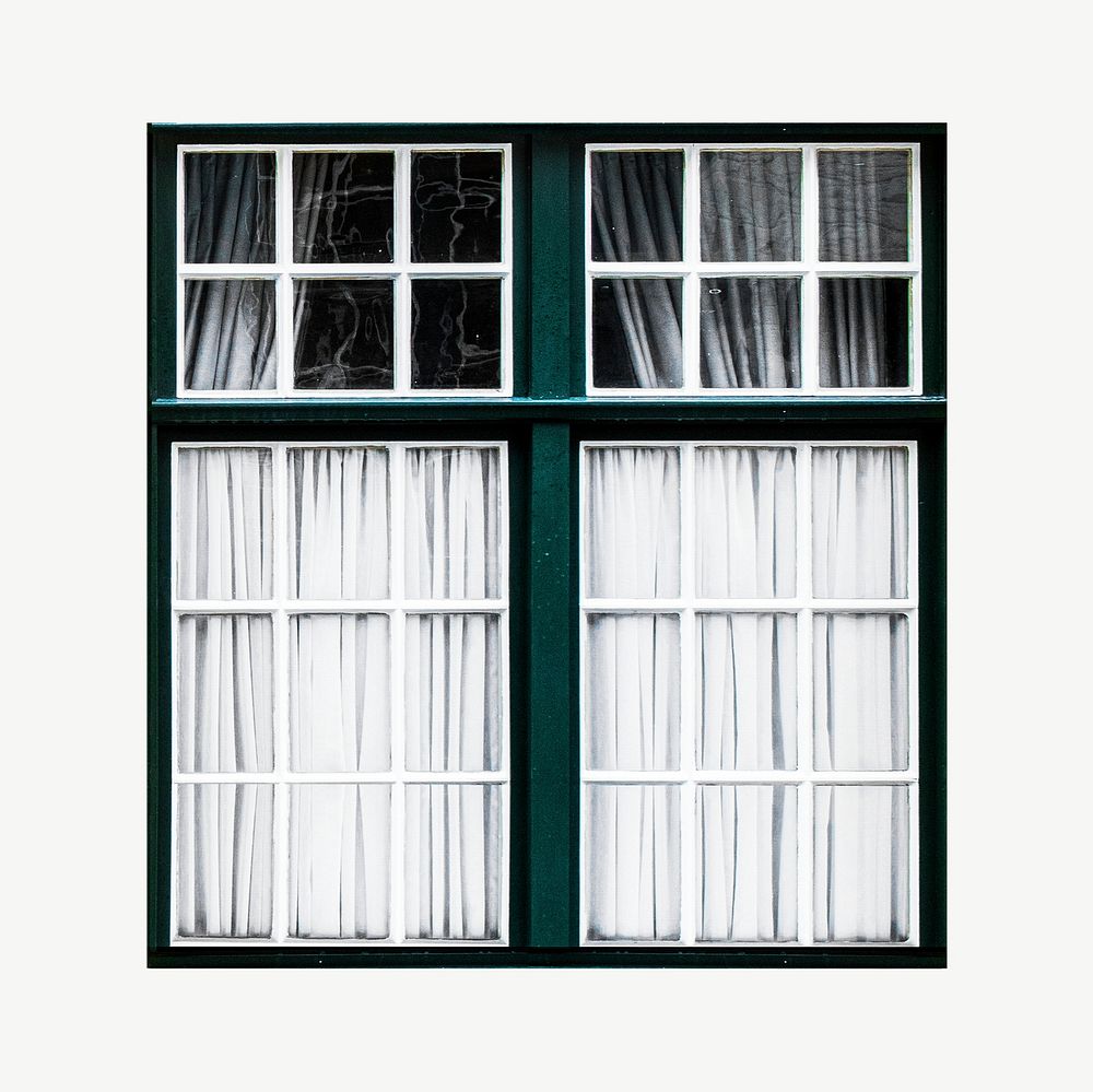 Green window collage element psd | Free PSD - rawpixel