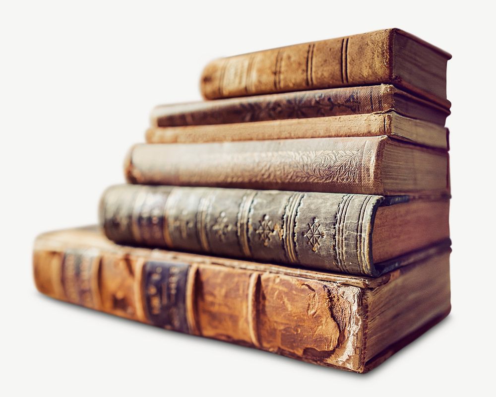Book stack vintage library collection | Premium PSD - rawpixel