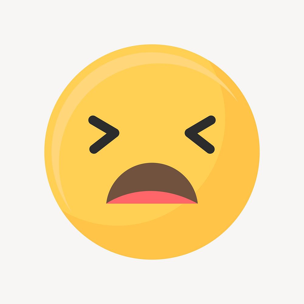 Squinting emoticon vector | Premium Vector - rawpixel