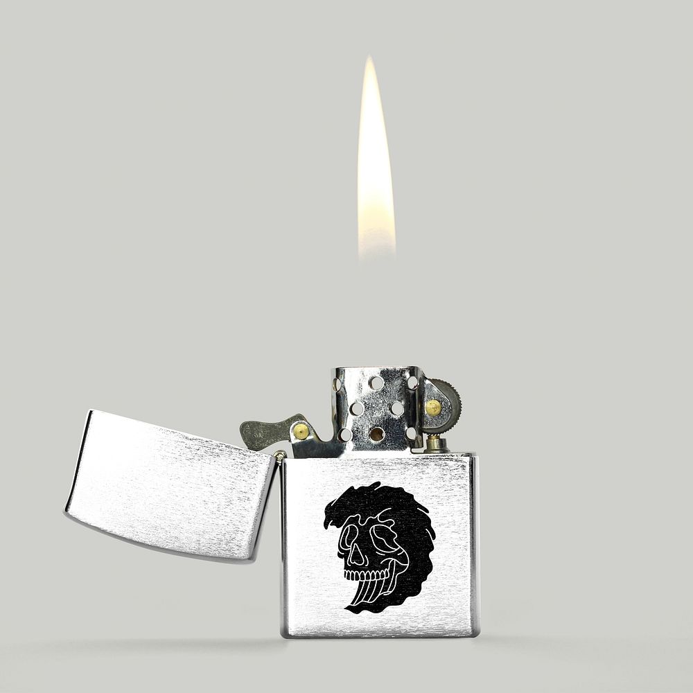 Black punk skull lighter | Free Photo - rawpixel