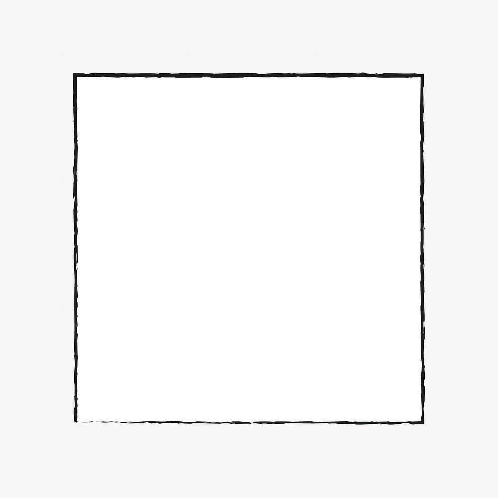 White square shape collage element | Premium Vector - rawpixel