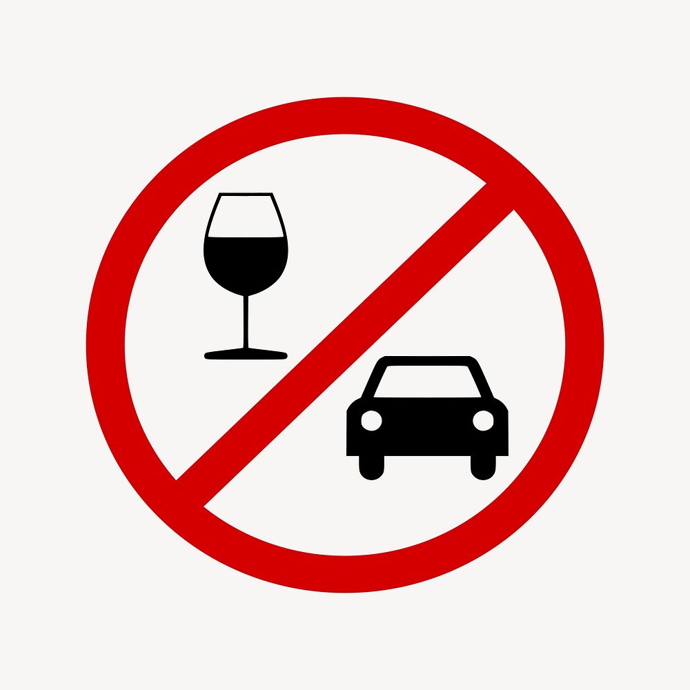 Drink don't drive sign clipart | Free Vector - rawpixel