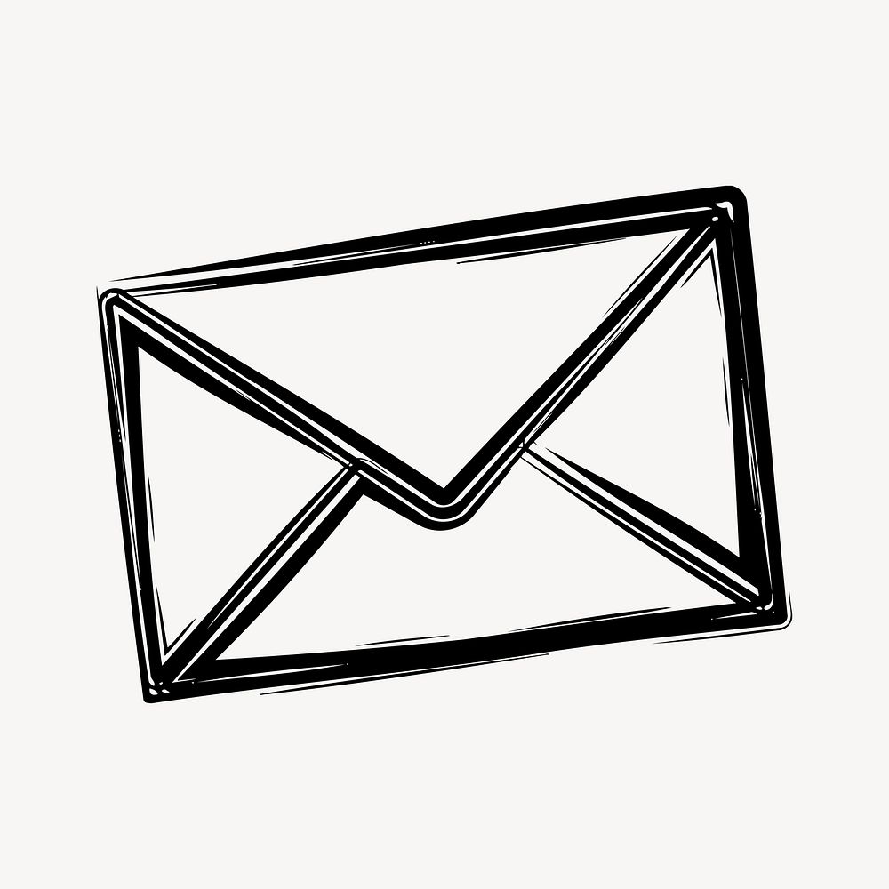 Envelope clipart illustration vector. Free | Free Vector - rawpixel