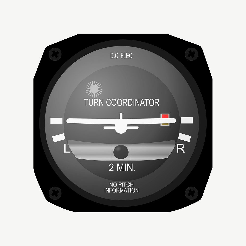 Turn coordinator clipart illustration psd | Free PSD - rawpixel