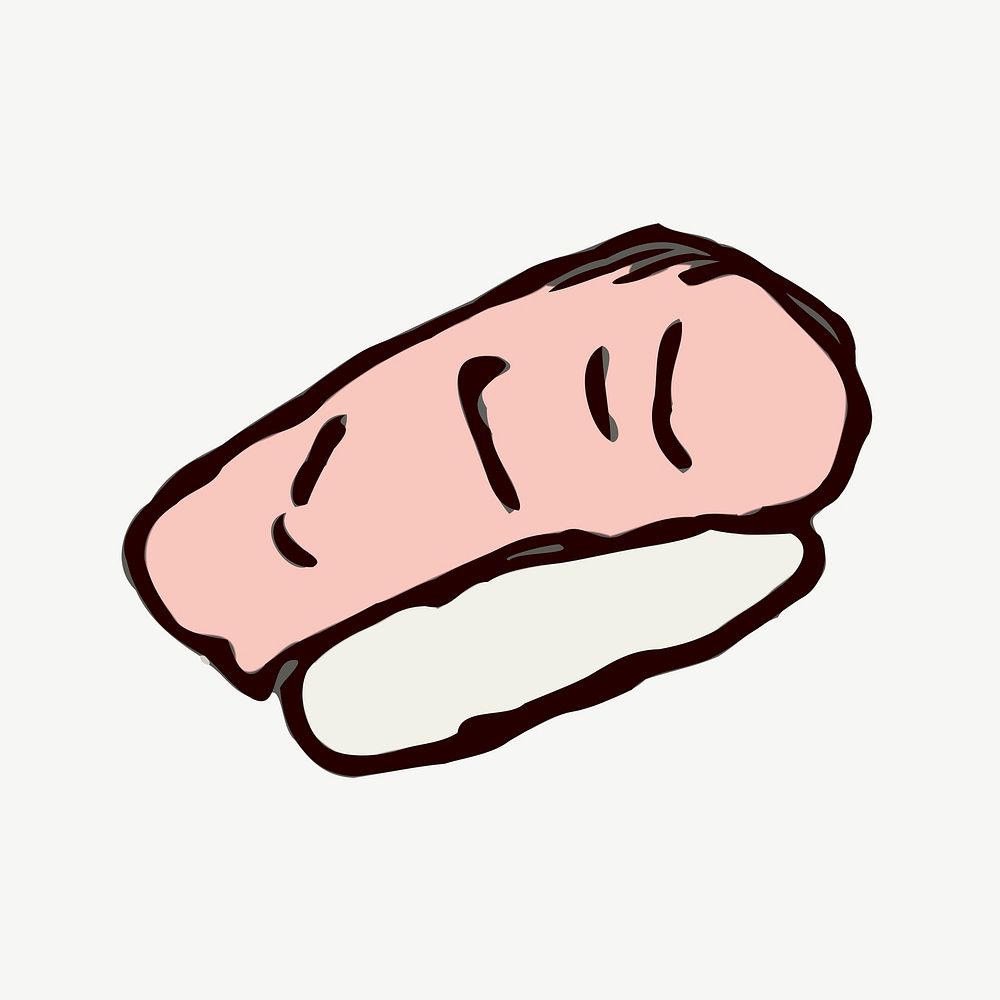 Maguro tuna sushi hand drawn | Free PSD - rawpixel