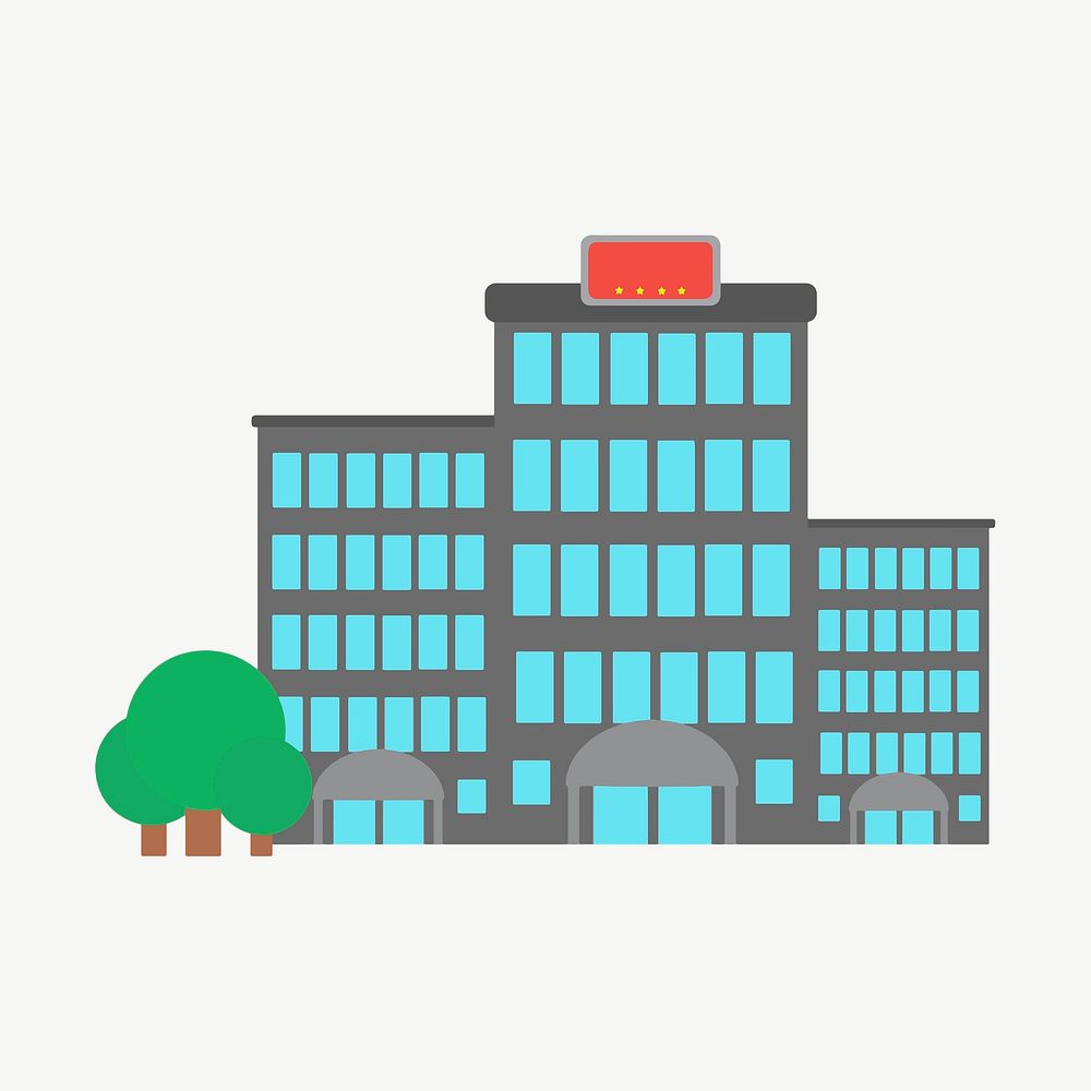 Building front view clip art | Free PSD - rawpixel