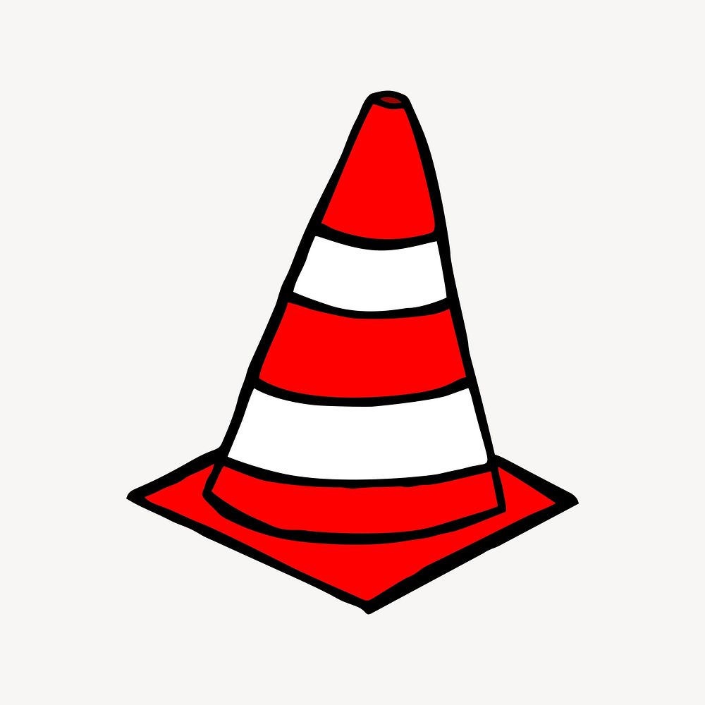 Cone collage element vector | Free Vector - rawpixel