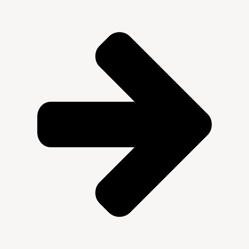 Next Black Arrow Collage Element Free Vector Rawpixel