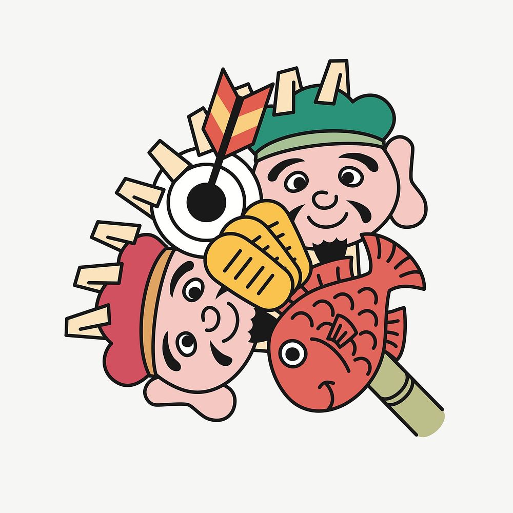 Ebbesan lucky rake clip art | Free PSD - rawpixel