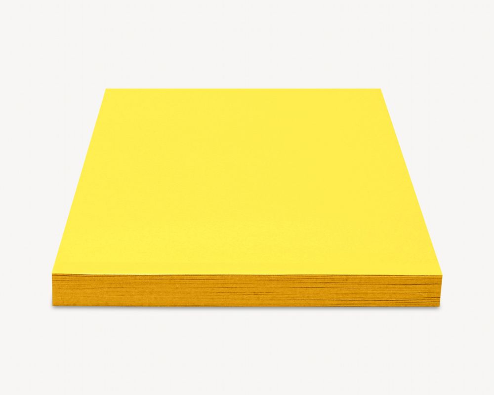 Yellow paper note isolated design | Free Photo - rawpixel