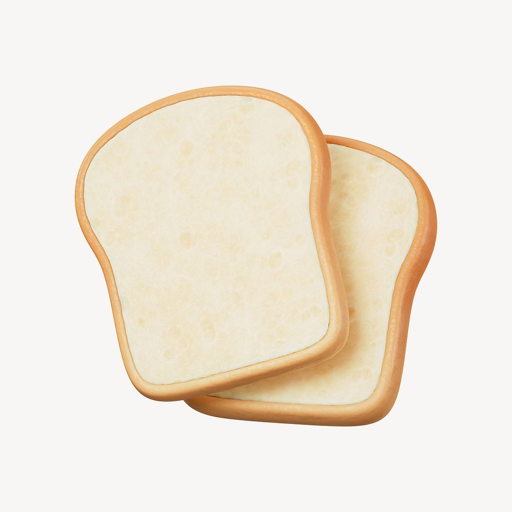 3D bread slices, element illustration | Free Photo Illustration - rawpixel