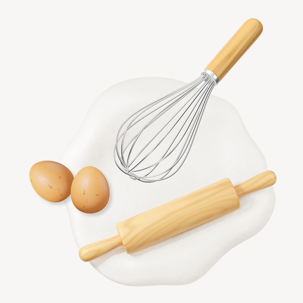 3D baking tool, element illustration | Free Photo Illustration - rawpixel