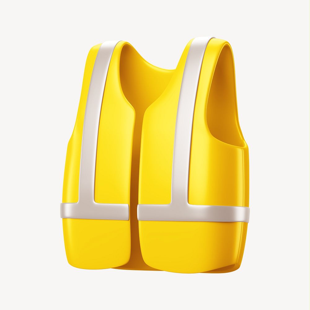 3D reflective vest, element illustration | Free Photo Illustration ...
