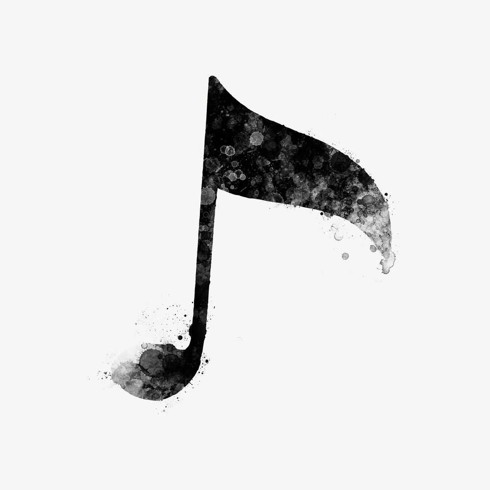 Watercolor quaver music note collage | Premium PSD - rawpixel