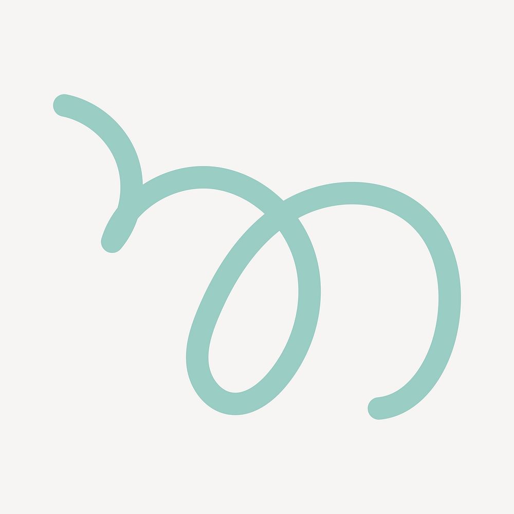 Green curve pop doodle line | Free Photo - rawpixel