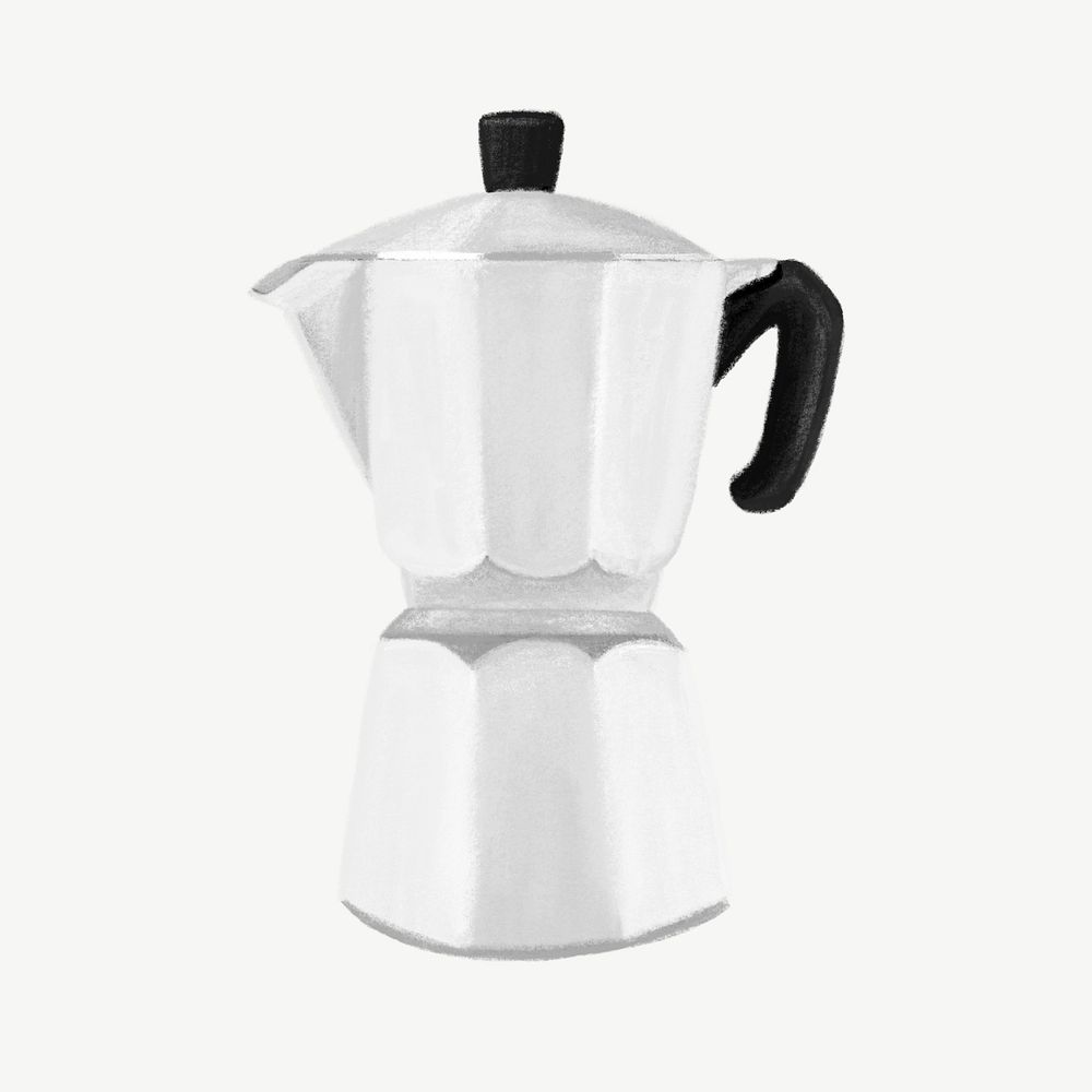 Moka coffee, aesthetic design element | Premium PSD Illustration - rawpixel