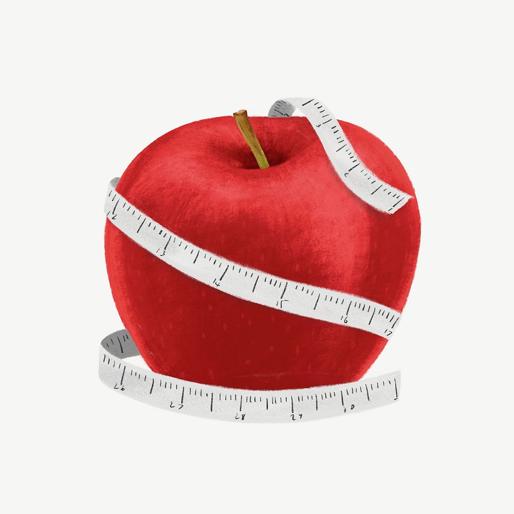Weight loss illustration, design element | Premium PSD Illustration ...