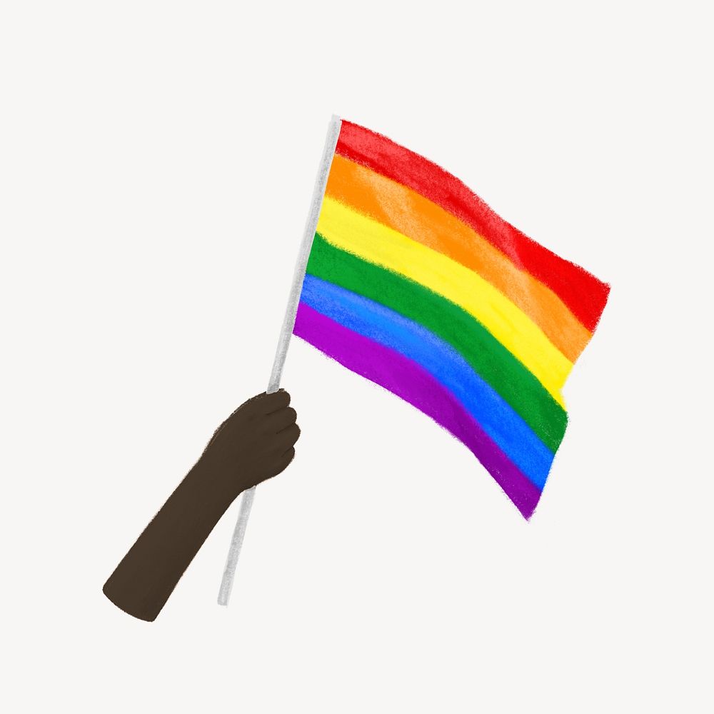 Pride flag, African American, diversity | Free Photo Illustration ...