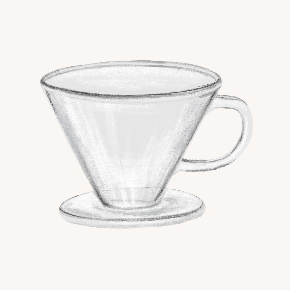 Coffee dripper, aesthetic design resource | Free Photo Illustration ...