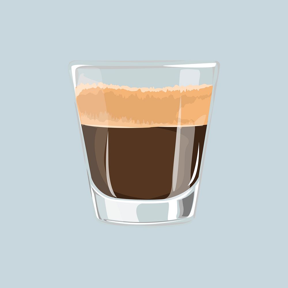 Espresso shot, morning beverage illustration | Premium PSD - rawpixel