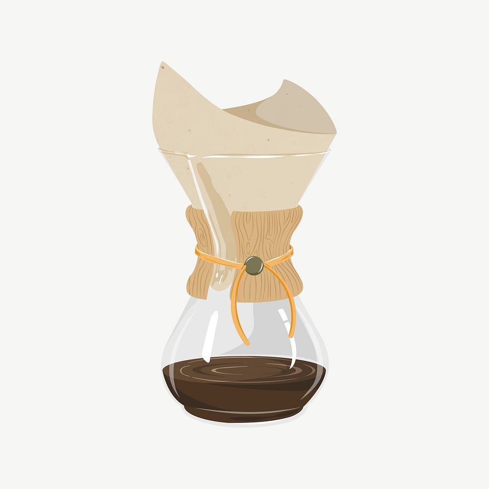 Drip coffee, beverage illustration psd | Free PSD - rawpixel