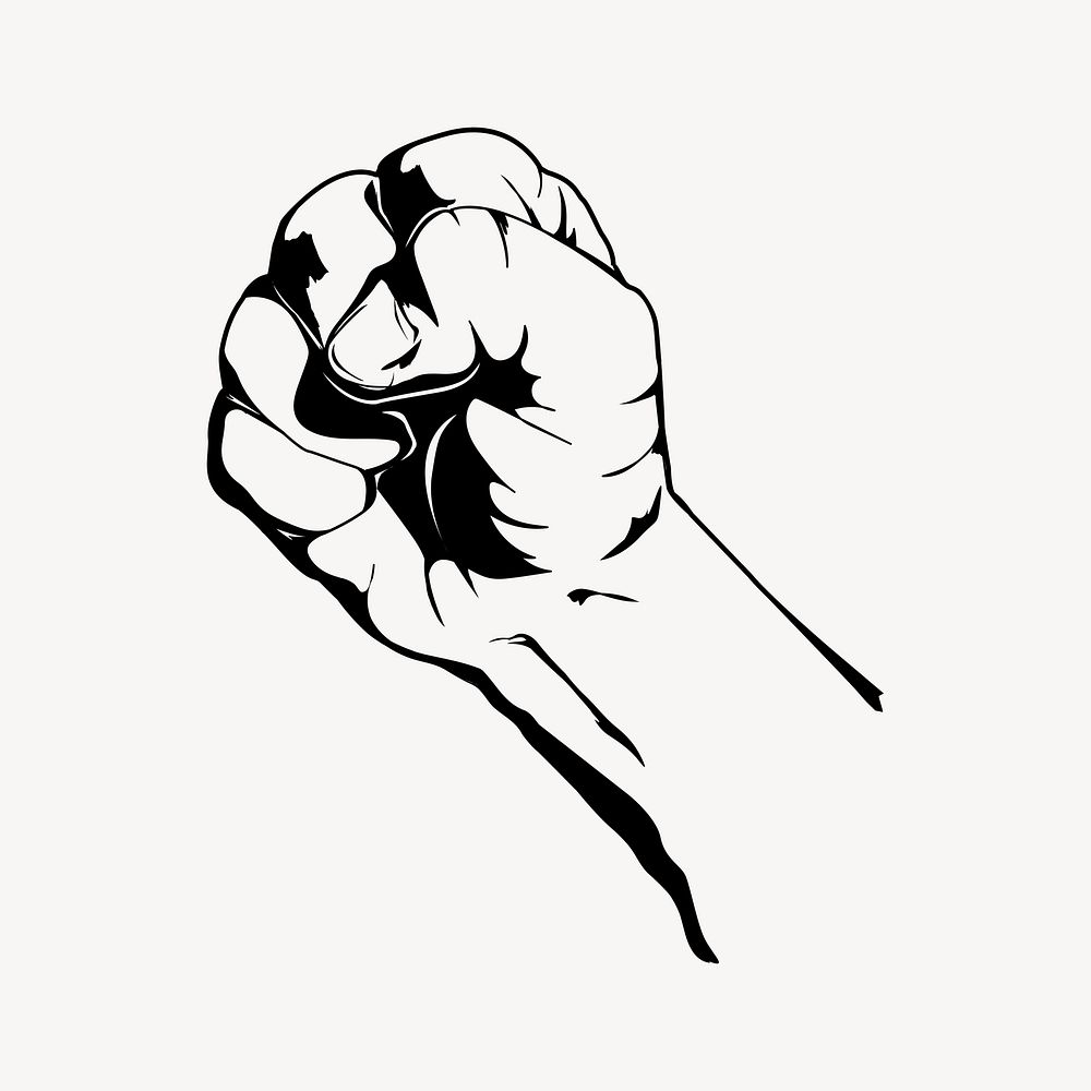 Fist hand gesture clipart. Free | Free Photo - rawpixel