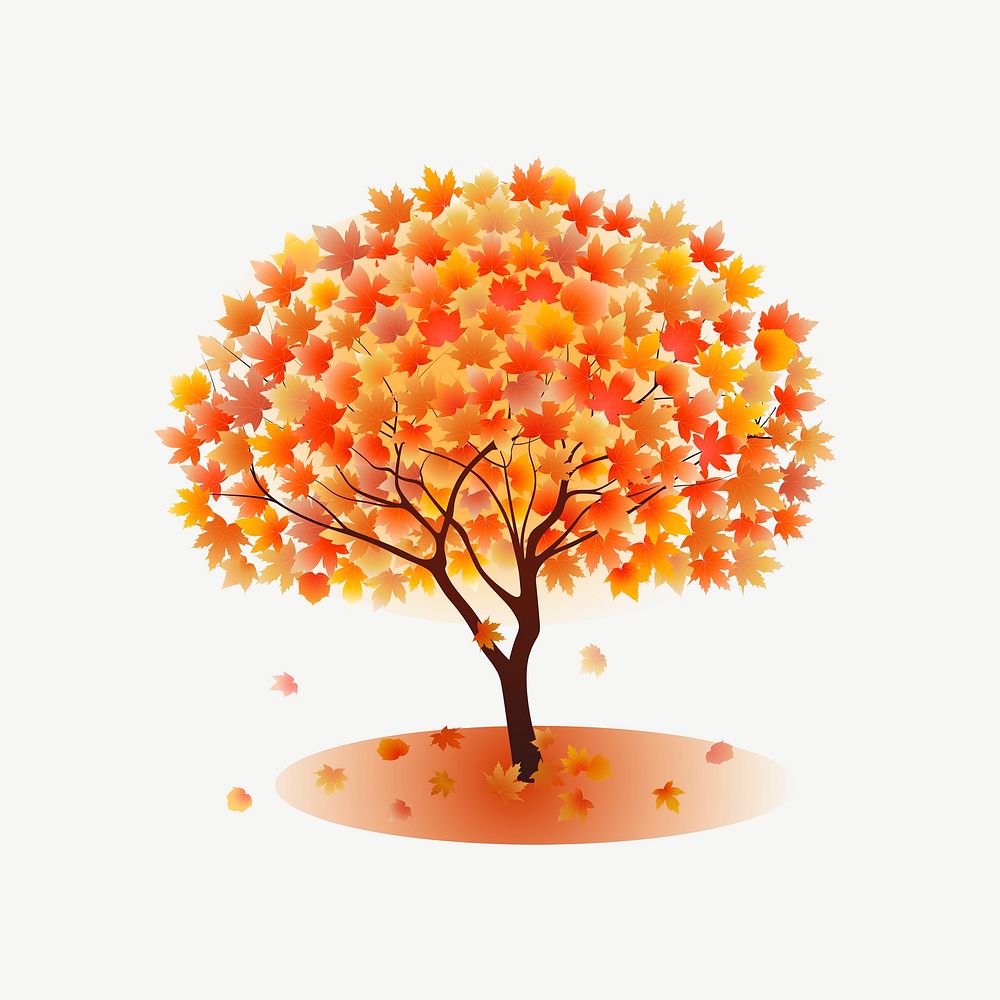 Autumn tree collage element psd | Free PSD - rawpixel