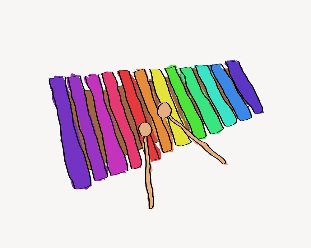 Xylophone music instrument illustration. Free | Free Photo Illustration ...