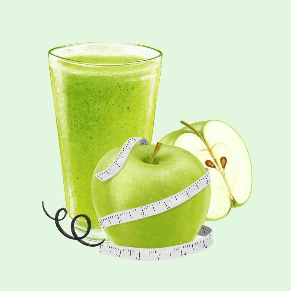 Juice health weight loss aesthetic | Free Photo Illustration - rawpixel