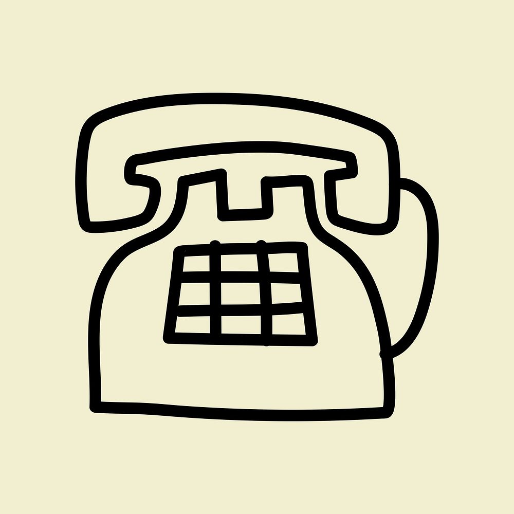 Telephone communication cellular doodle graphic | Free Photo ...