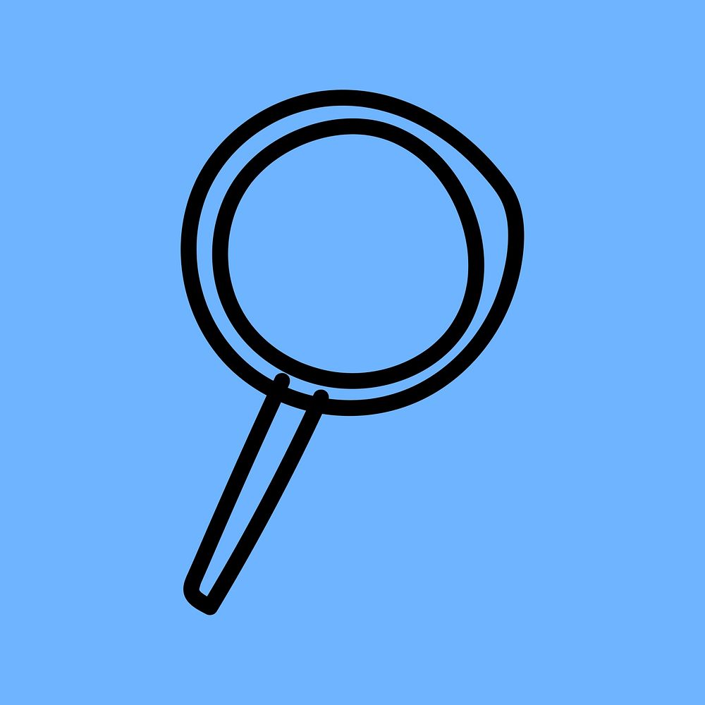 Discovery magnifying glass graphic element | Free Vector Illustration ...