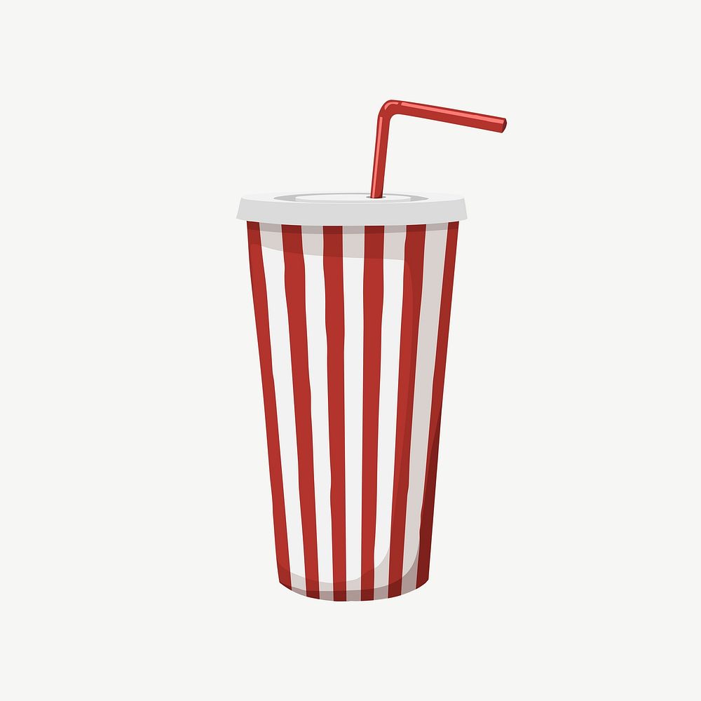 Red striped paper cup, food | Premium PSD - rawpixel