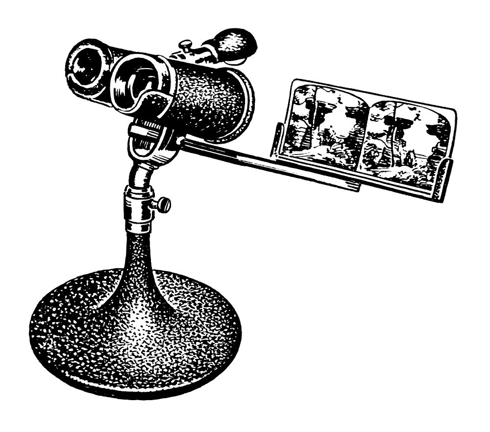 Drawing of a stereoscope | Free Photo - rawpixel